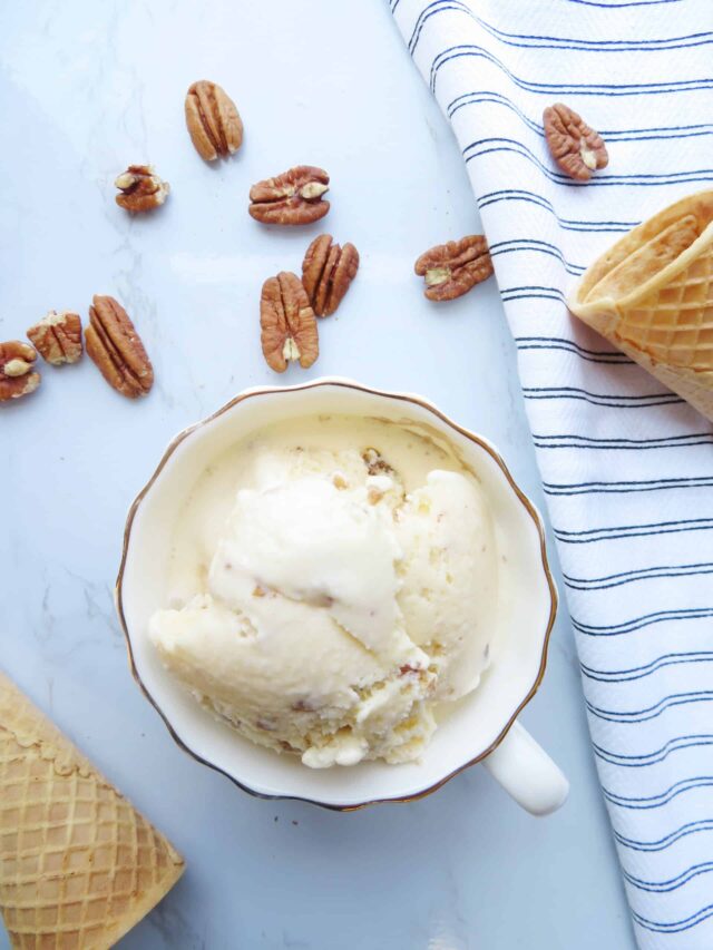 How To Make Creamy Butter Pecan Ice Cream - The Midwest Kitchen Blog