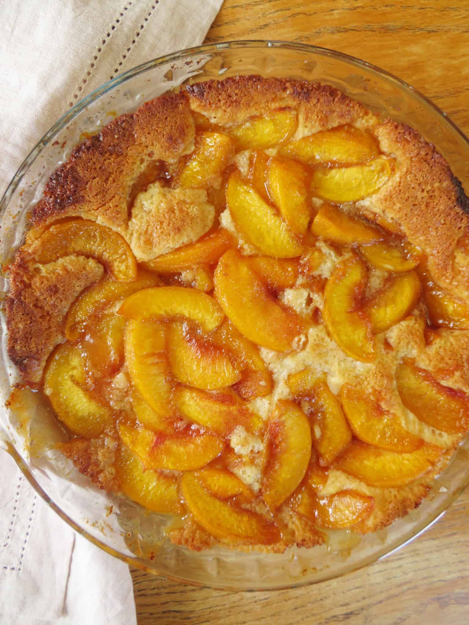 Easy Peach Crisp with Frozen Peaches - The Midwest Kitchen Blog
