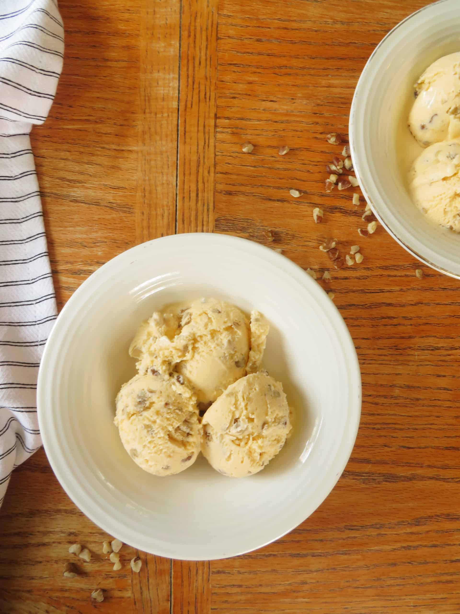 Black Walnut Ice Cream - The Midwest Kitchen Blog