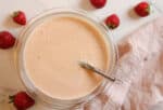 Homemade Fresh Strawberry Ice Cream Recipe - The Midwest Kitchen Blog