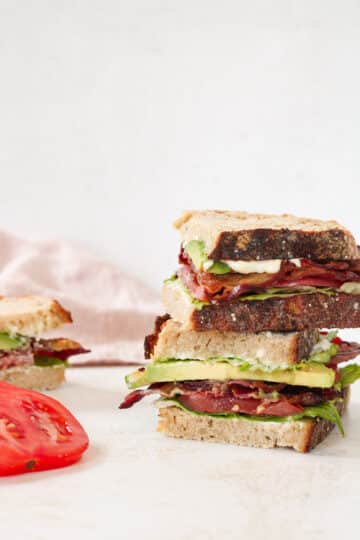 The Best Beef Bacon BLT Sandwich - The Midwest Kitchen Blog