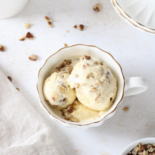 Black Walnut Ice Cream - The Midwest Kitchen Blog