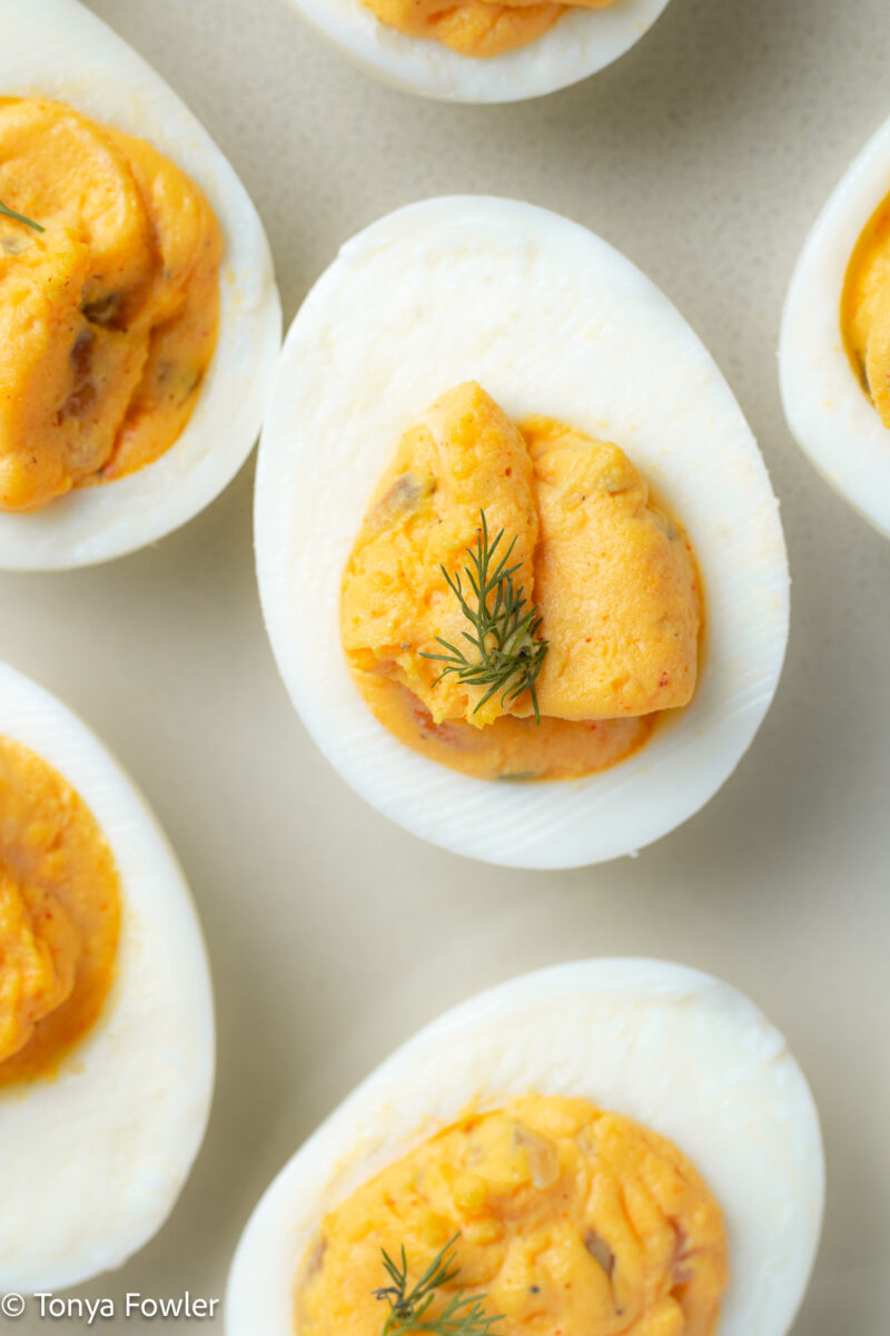 Southern Deviled Eggs - The Midwest Kitchen Blog