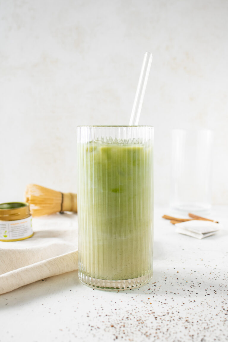 Iced Matcha Chai Latte - The Midwest Kitchen Blog