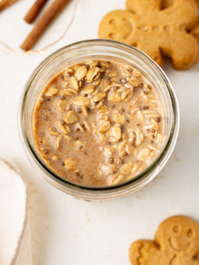 Gingerbread Overnight Oats Recipe - The Midwest Kitchen Blog