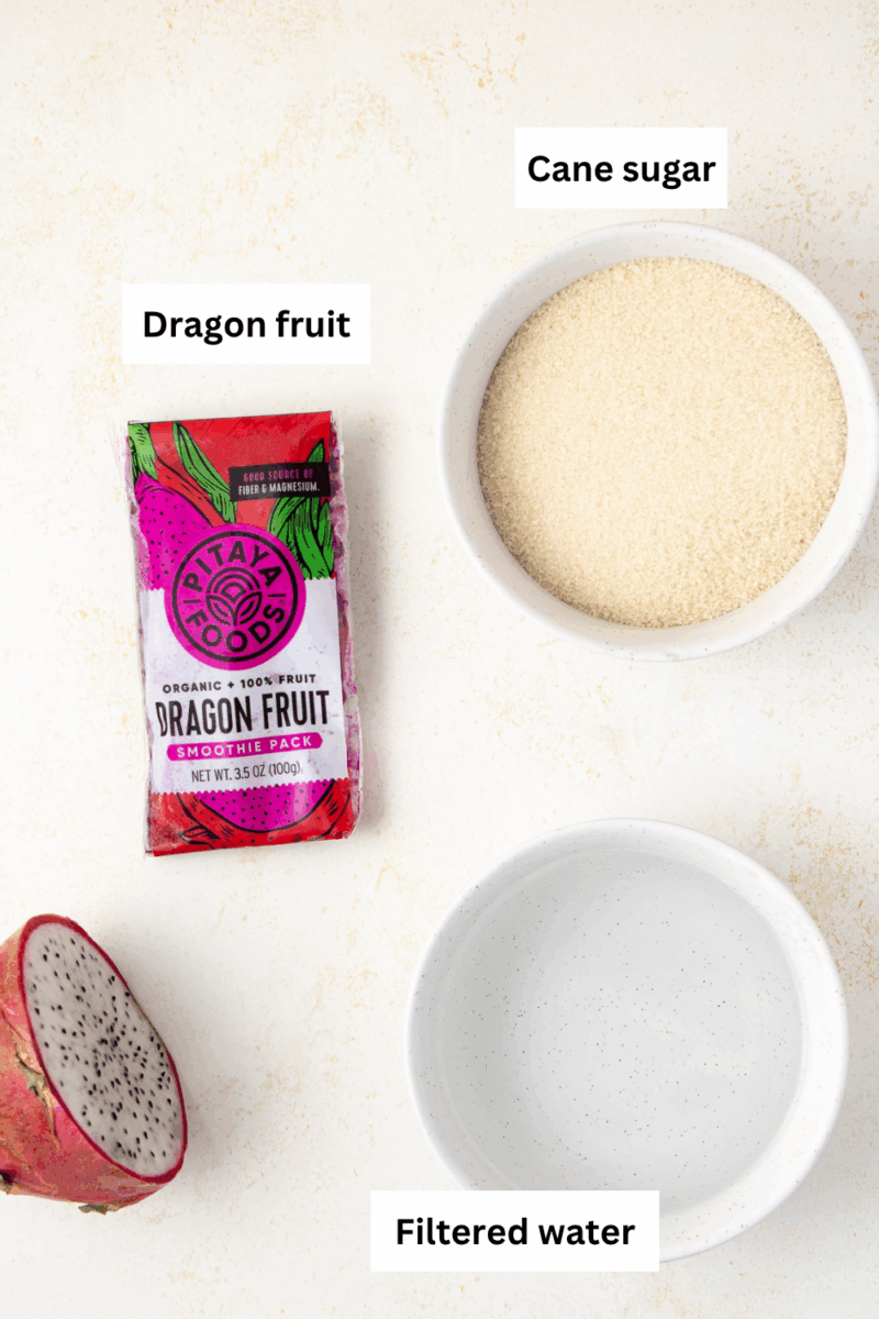 Dragon Fruit Simple Syrup - The Midwest Kitchen Blog
