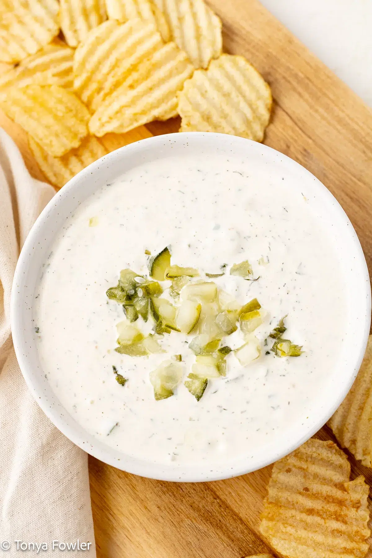 Dill Pickle Ranch Dip - The Midwest Kitchen Blog