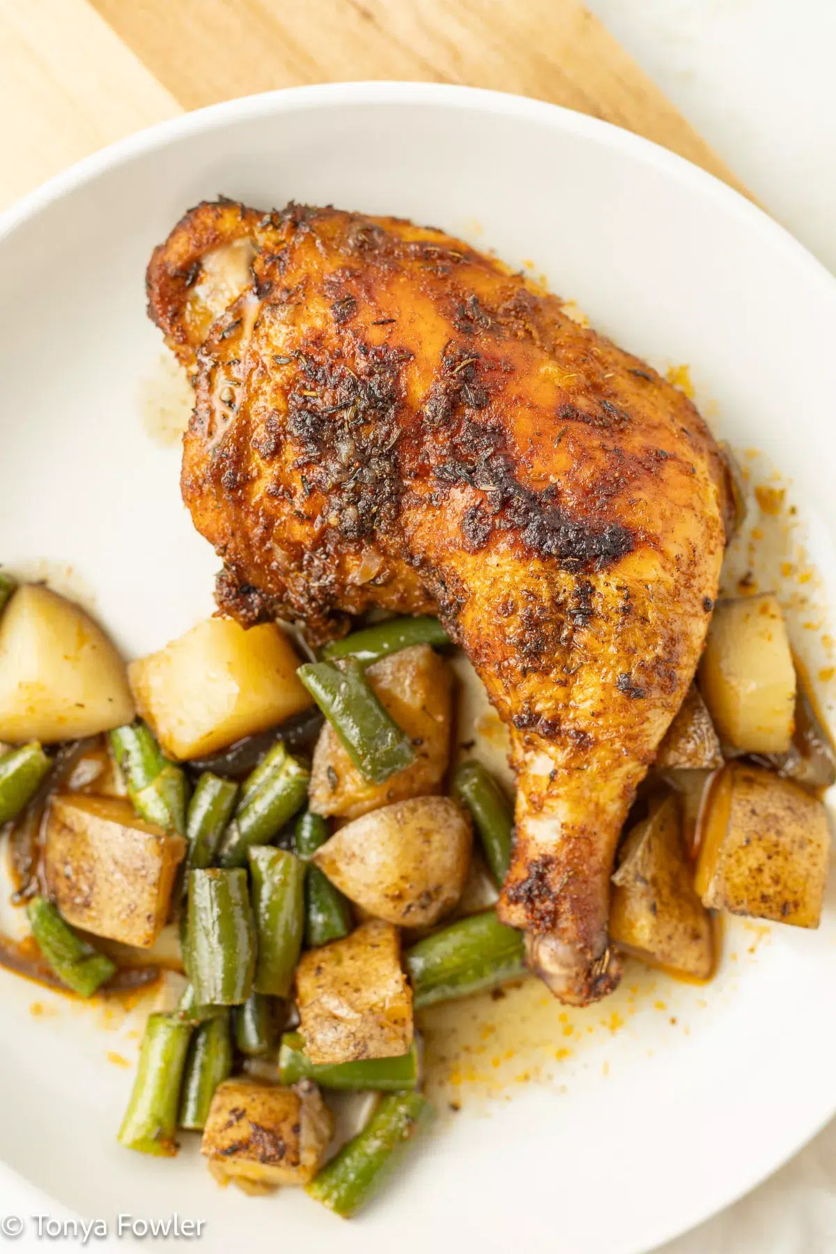 Roasted Cajun Chicken with Green Beans and Potatoes - The Midwest ...